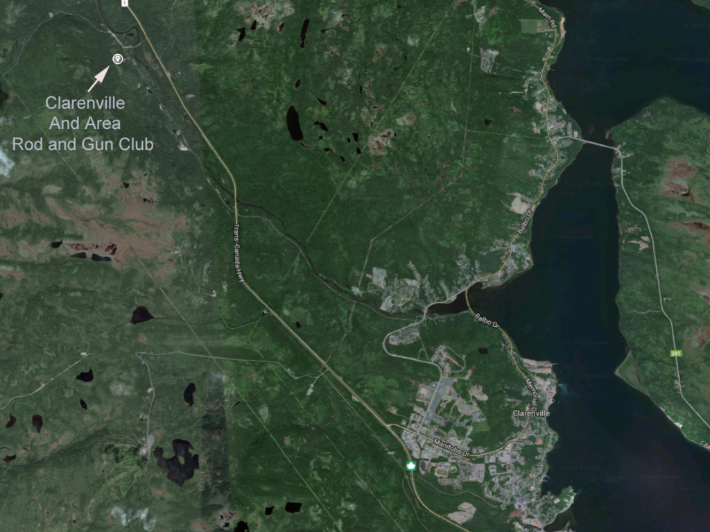 Location – Clarenville and Area Rod and Gun Club